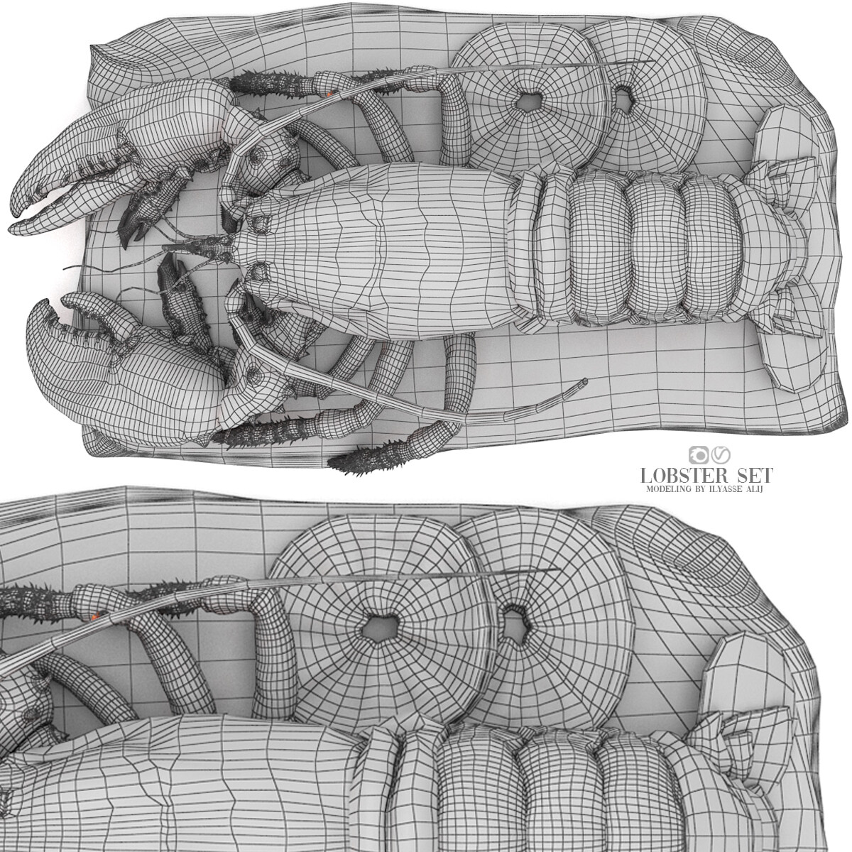 ArtStation - lobster set | Game Assets