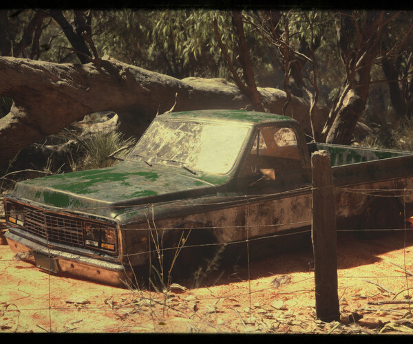 ArtStation - Vintage Car Vol. 4 - Pickup - Unreal Engine 5 | Game Assets