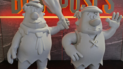 ArtStation - Flintstones 3DPrint Ready pack | Resources