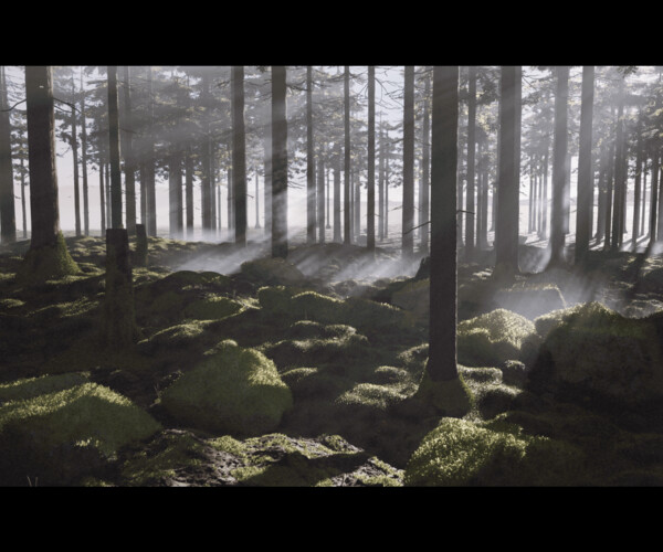 ArtStation - Realistic Moss Foliage Plants Pack with Foggy Meadow ...