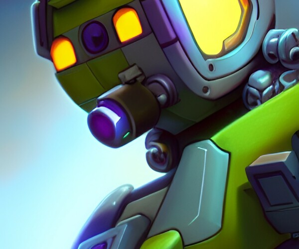 ArtStation - Bastion friendly watchbot 10k jpg collection Game Avatar | Artworks