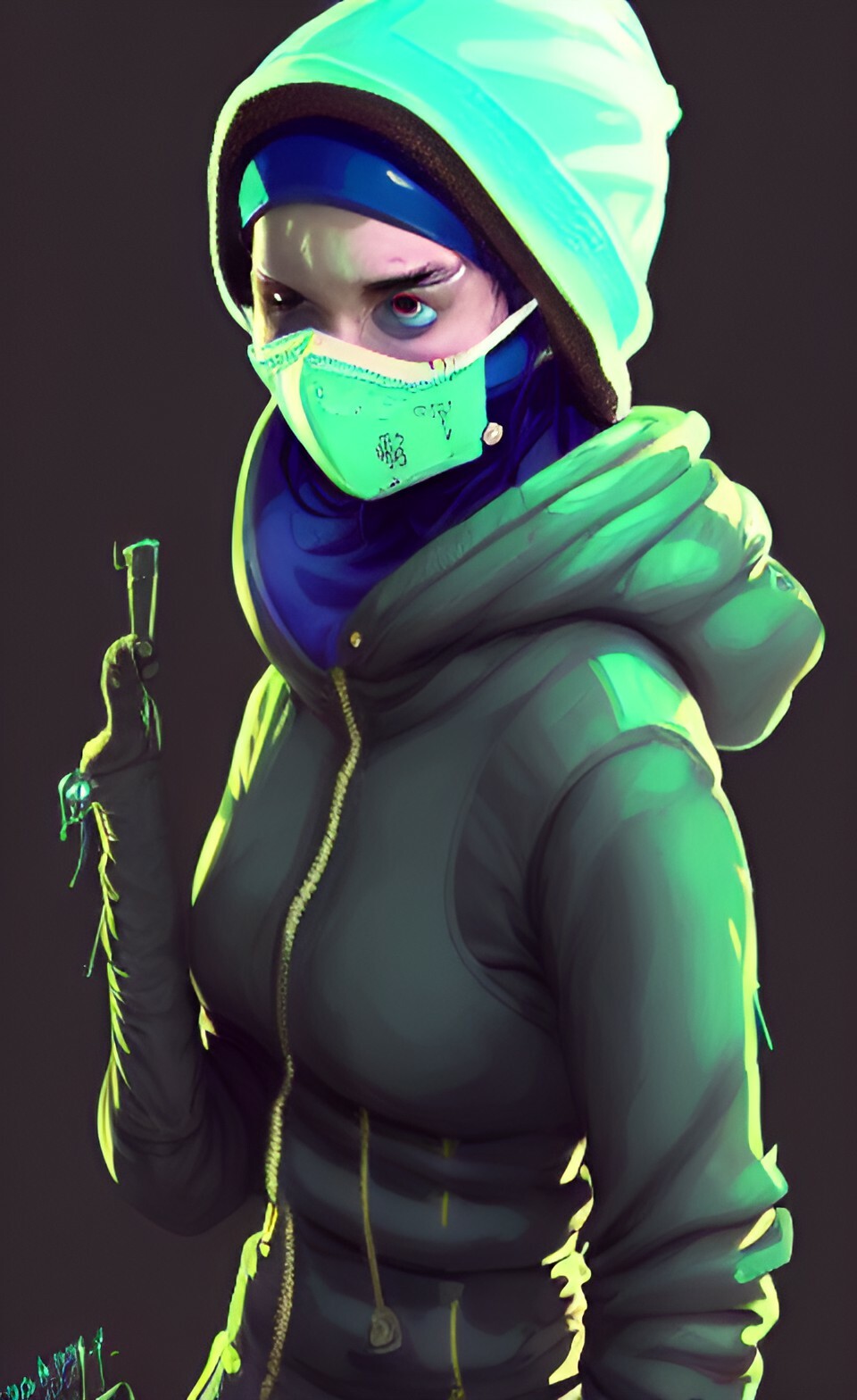 ArtStation - Punk Lady illustration 1800 jpg pack | Artworks