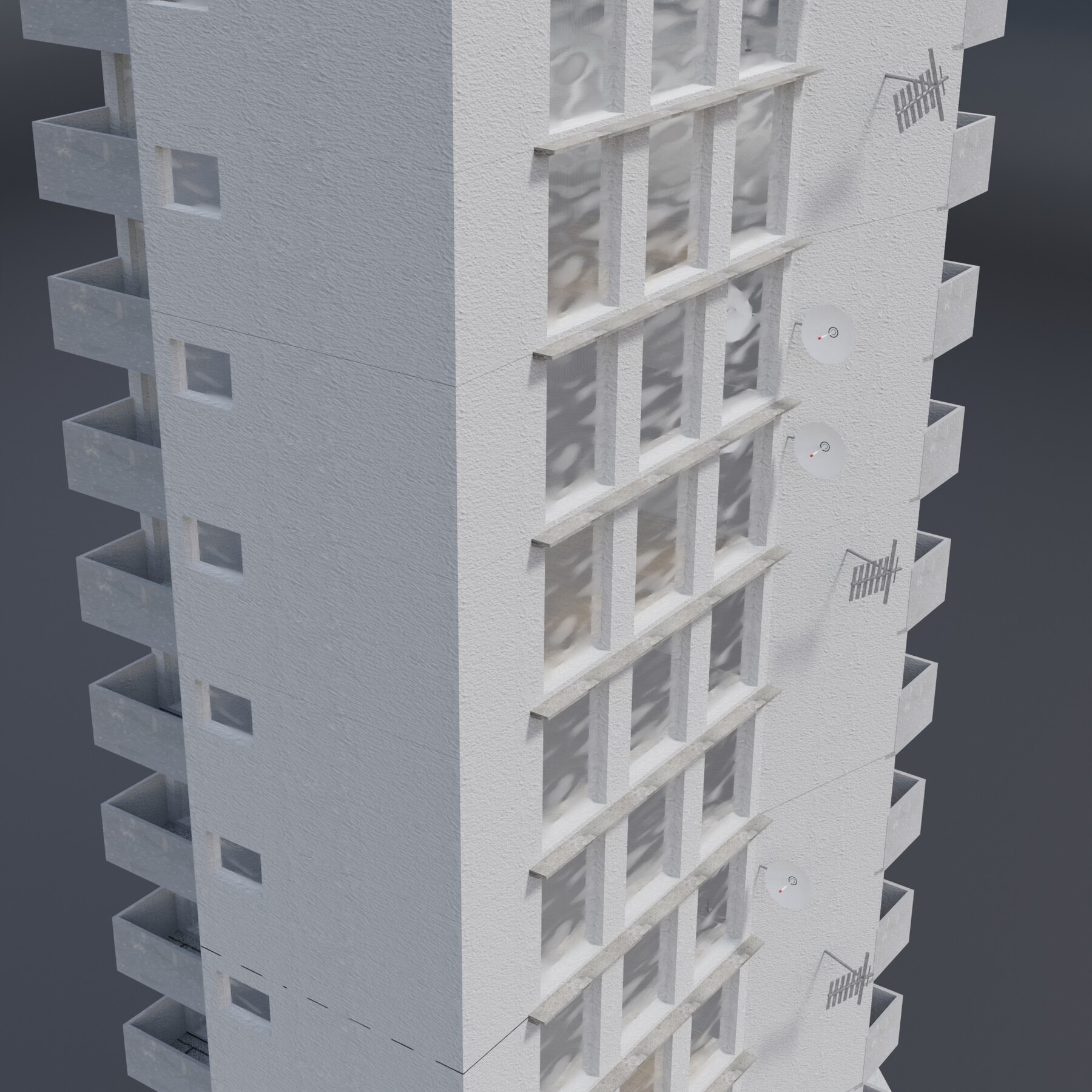 ArtStation - High Rise 1 - 3D-Model | Game Assets
