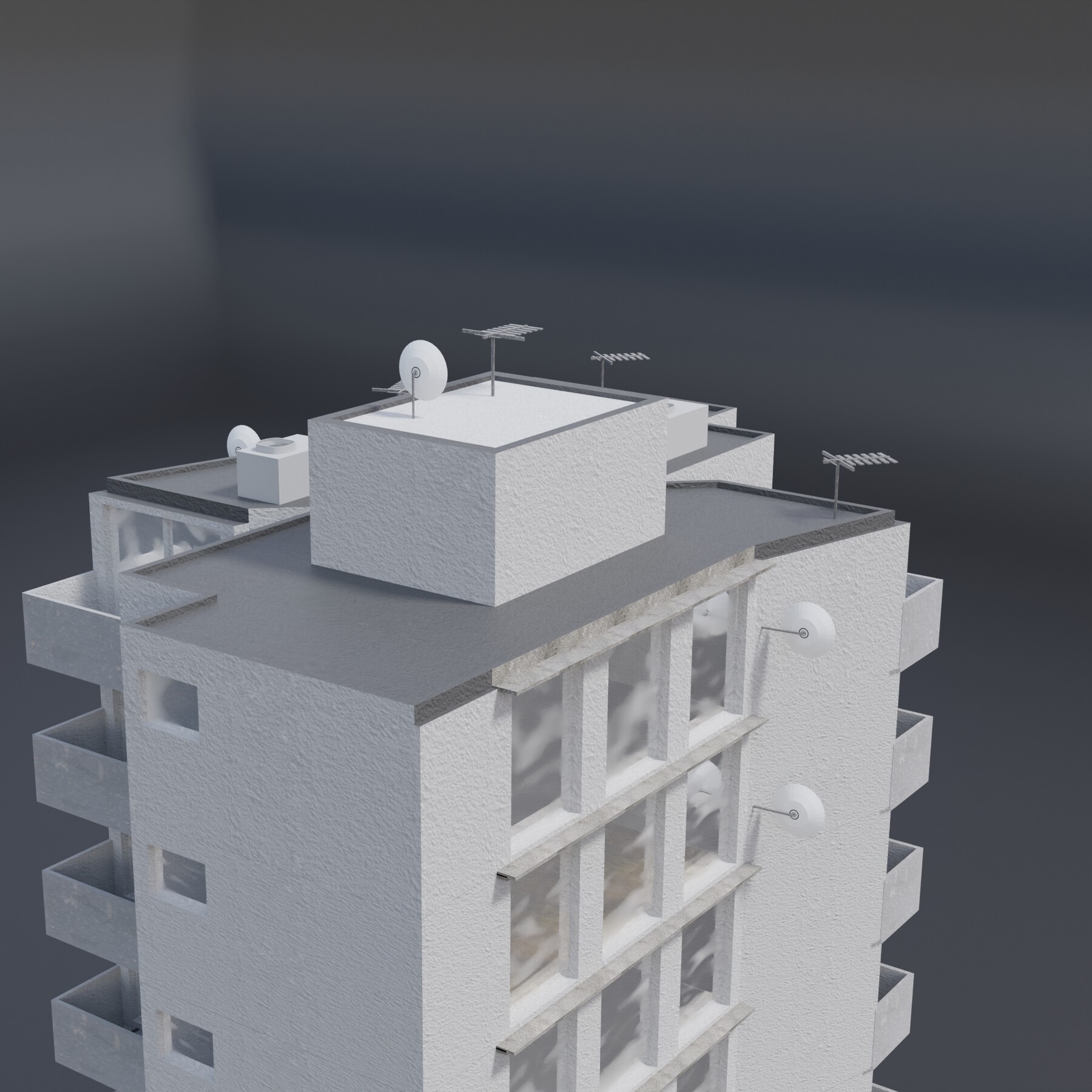 ArtStation - High Rise 1 - 3D-Model | Game Assets