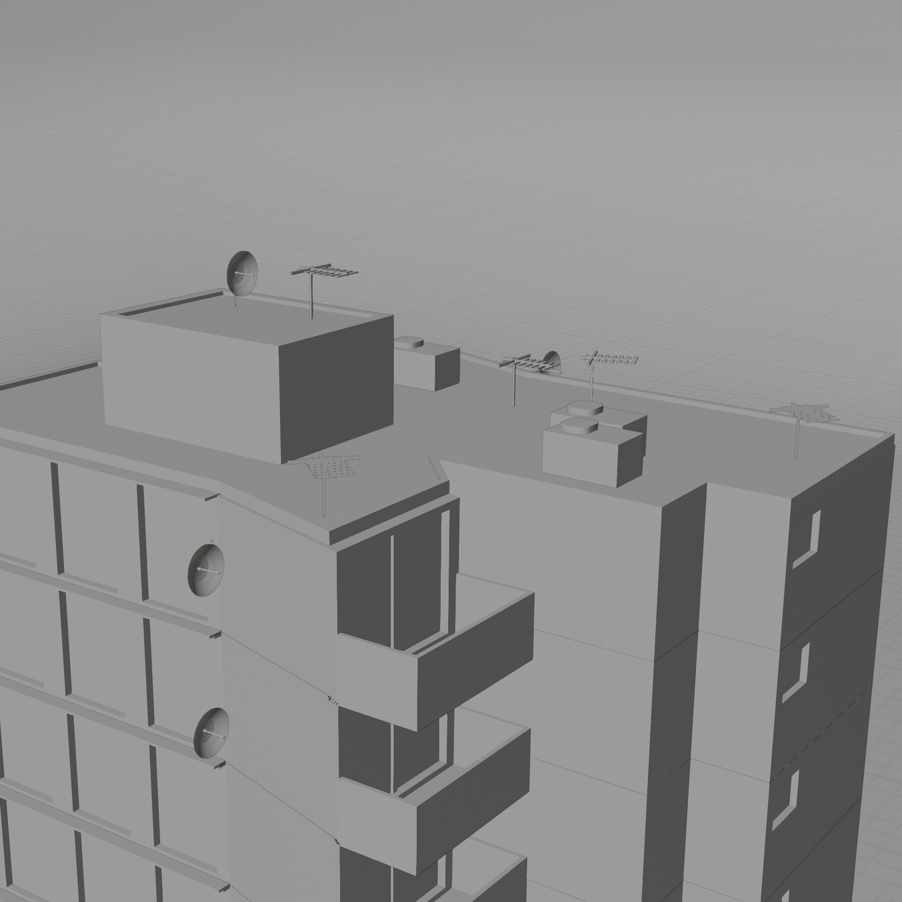 ArtStation - High Rise 1 - 3D-Model | Game Assets