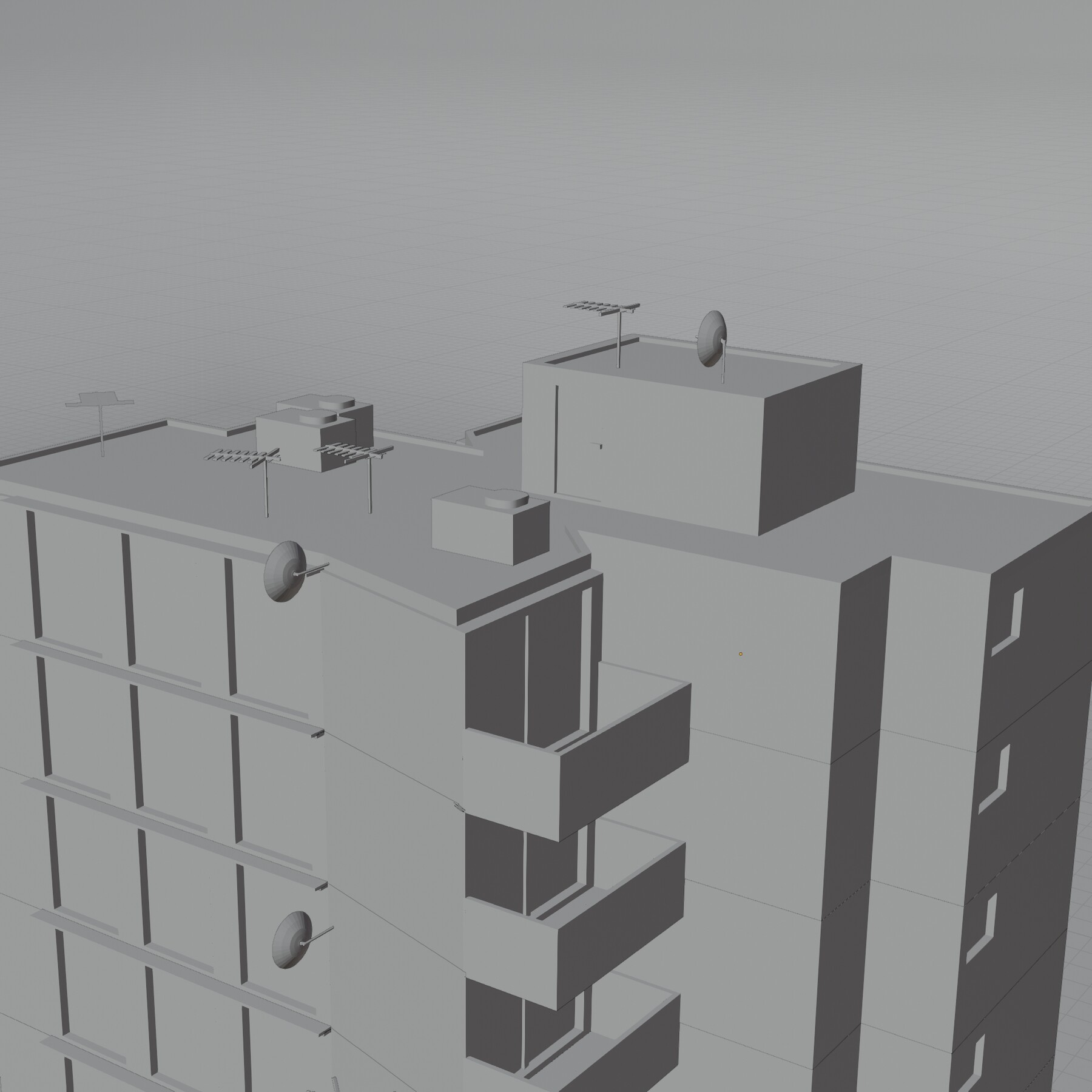 ArtStation - High Rise 1 - 3D-Model | Game Assets