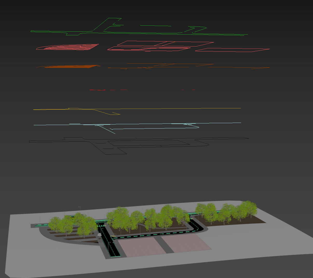 ArtStation - Site Creation System (3D Max, Railclone, Forest Pack, VRay) | Game Assets