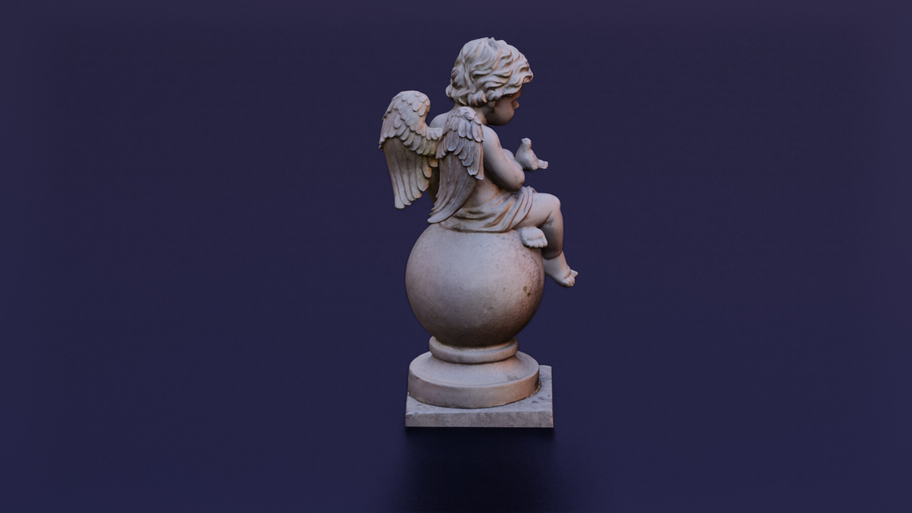 ArtStation - ANGEL STATUE GAME READY LOW POLY | Game Assets