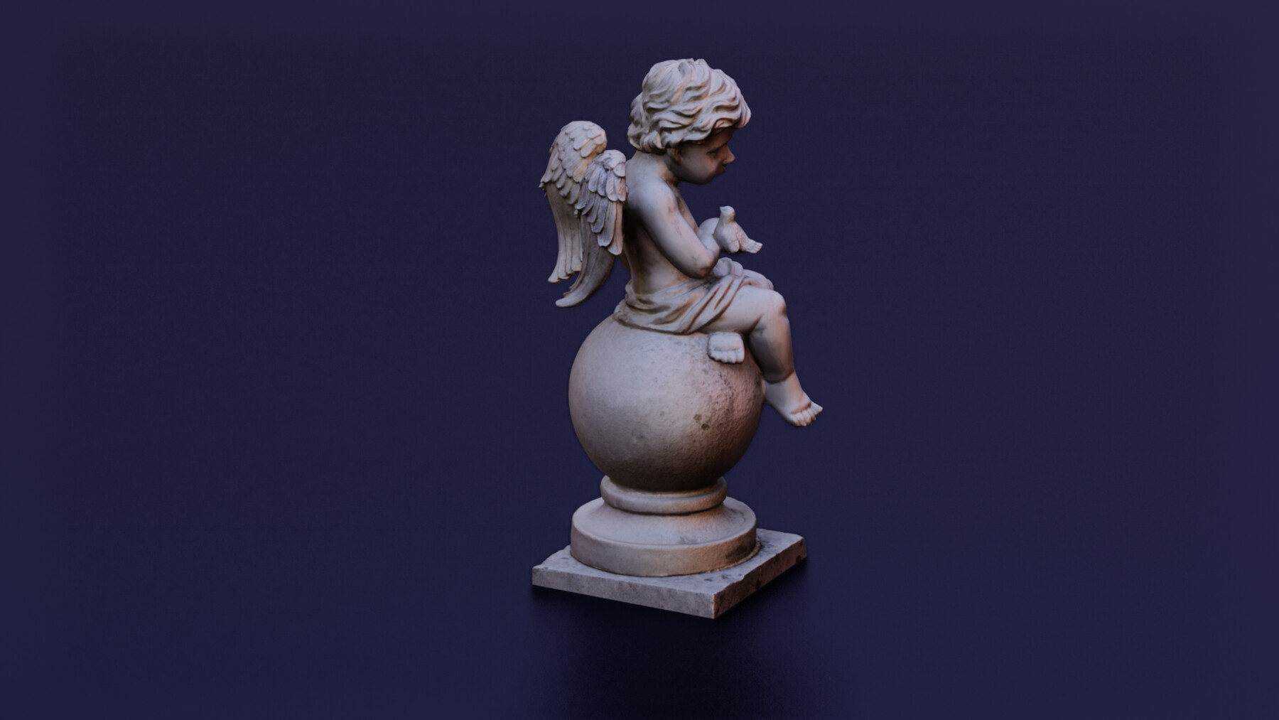ArtStation - ANGEL STATUE GAME READY LOW POLY | Game Assets