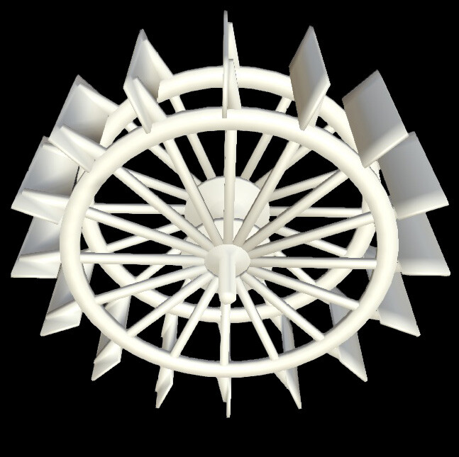 ArtStation - Water Wheel | Game Assets