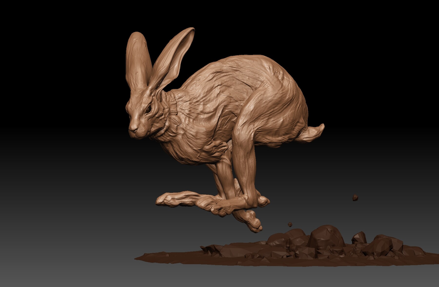 ArtStation - Rabbit/Hare BaseMesh and 3d printable model | Resources