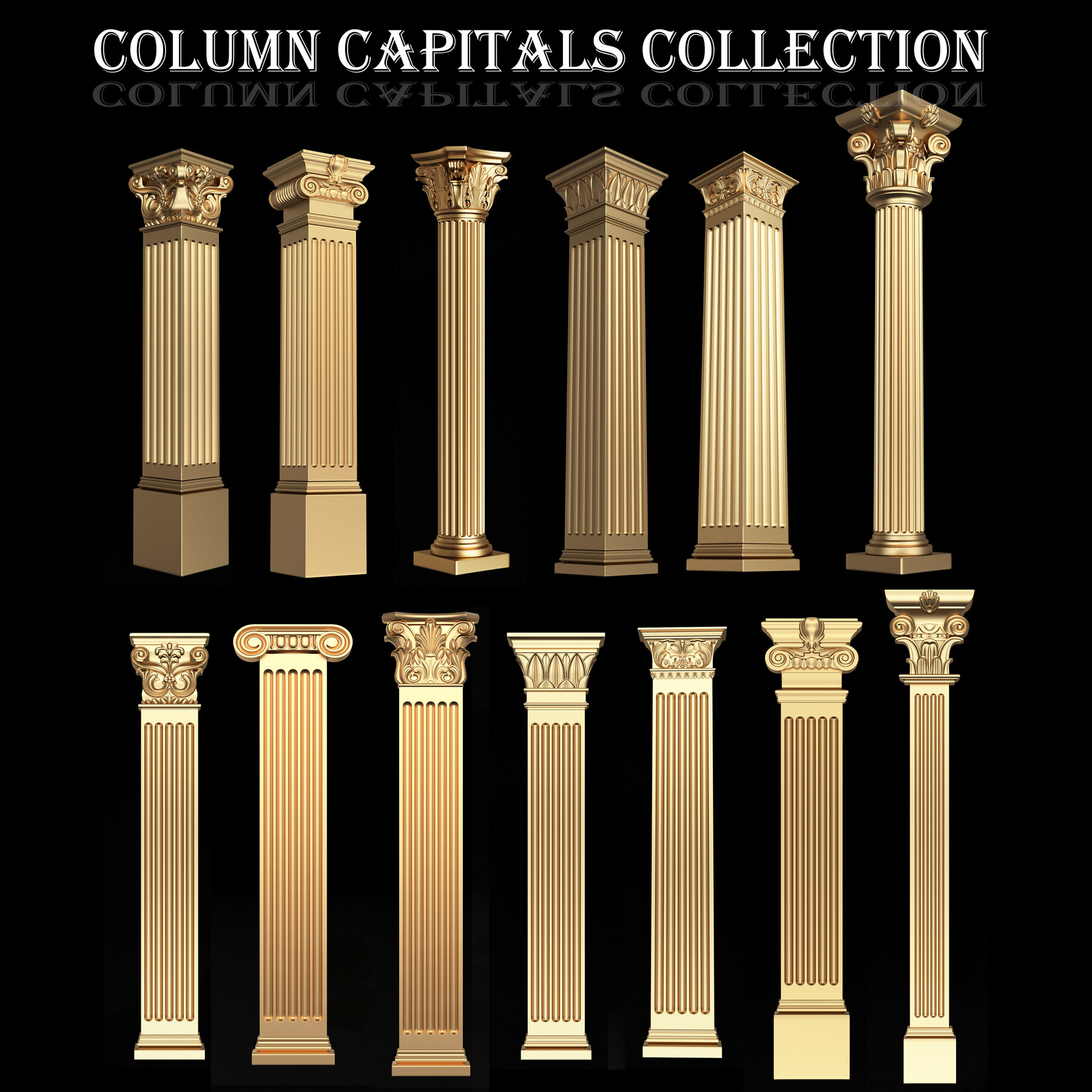 ArtStation - Column Capitals Collection | Resources