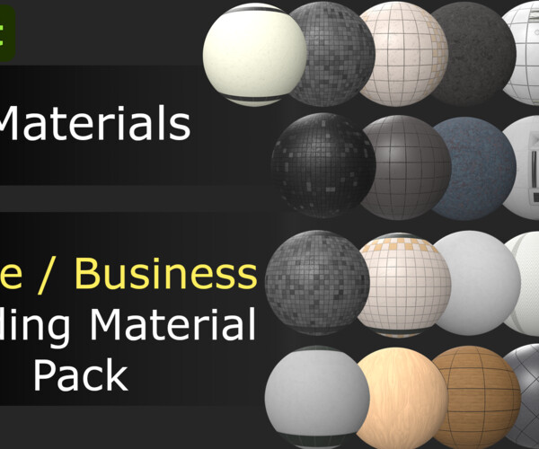 ArtStation - Business & Office Building Material Pack (21 Materials ...
