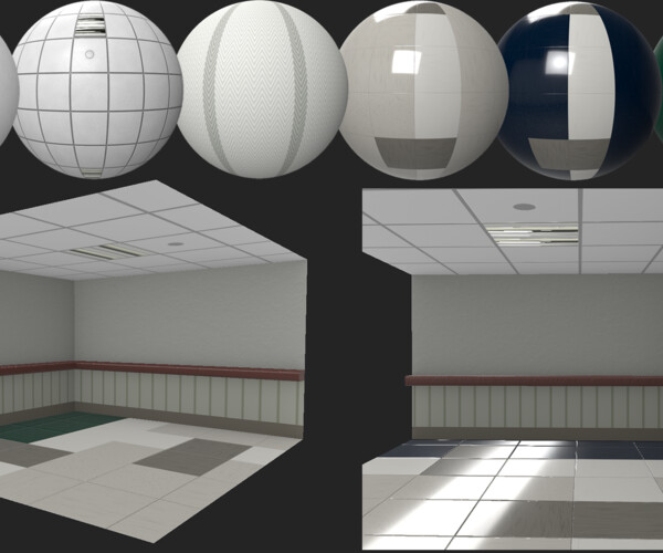 ArtStation - Business & Office Building Material Pack (21 Materials ...