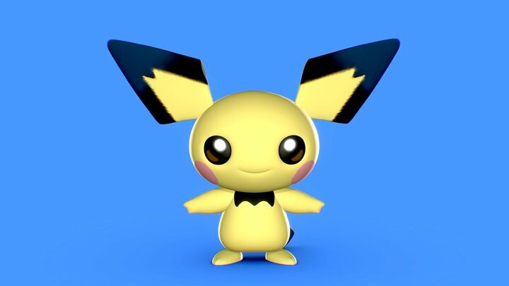 ArtStation - Pichu - 3D print | Resources
