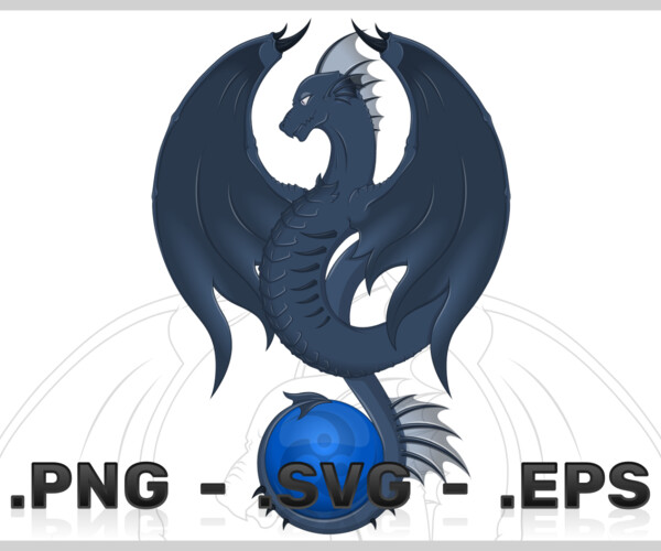 ArtStation - Winged Dragon Vector Design | Artworks