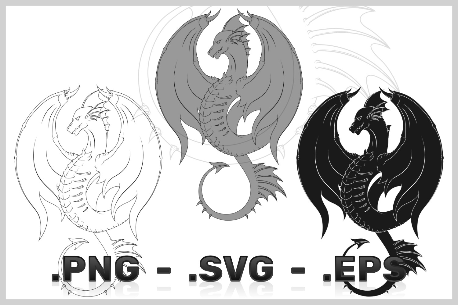 ArtStation - Winged Dragon Vector Design | Artworks