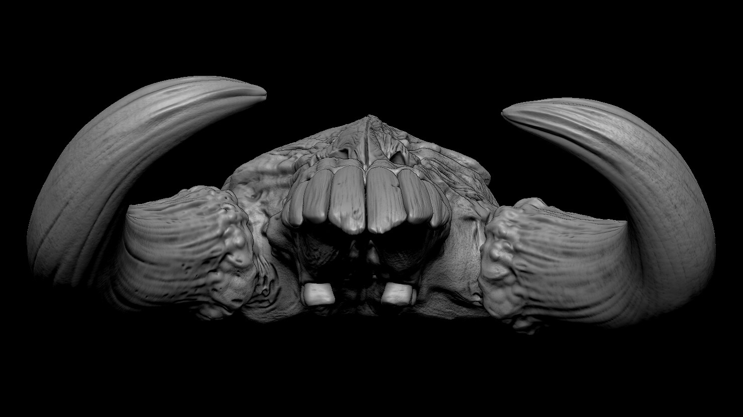 ArtStation - 3D PRINTABLE MYTHOSAUR SKULL AND HORNS PACK - THE ...