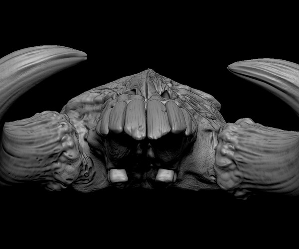 ArtStation - 3D PRINTABLE MYTHOSAUR SKULL AND HORNS PACK - THE ...