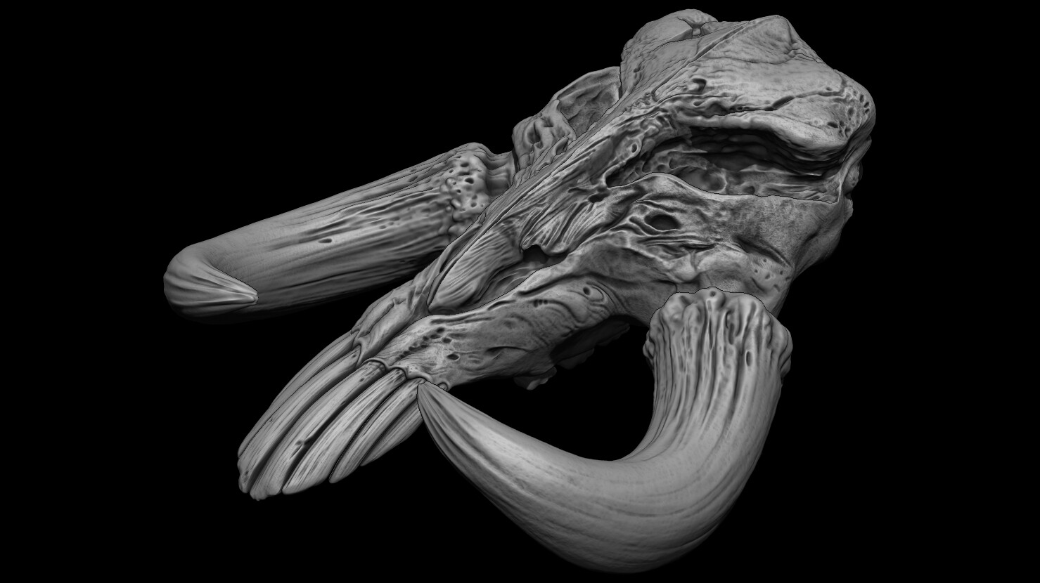 ArtStation - 3D PRINTABLE MYTHOSAUR SKULL AND HORNS PACK - THE ...
