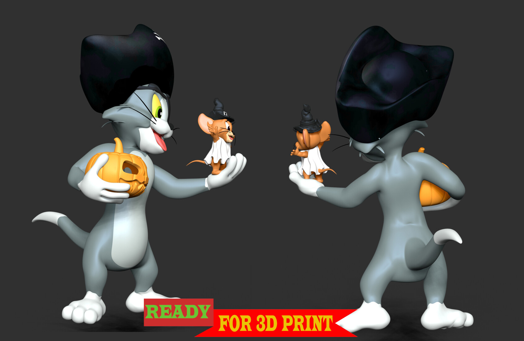ArtStation - Tom - Jerry With Halloween | Resources