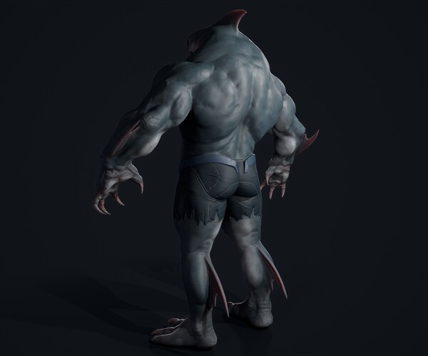 ArtStation - Sharkman | Game Assets