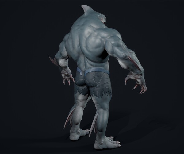 ArtStation - Sharkman | Game Assets