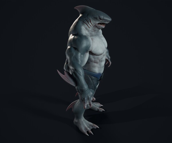 ArtStation - Sharkman | Game Assets
