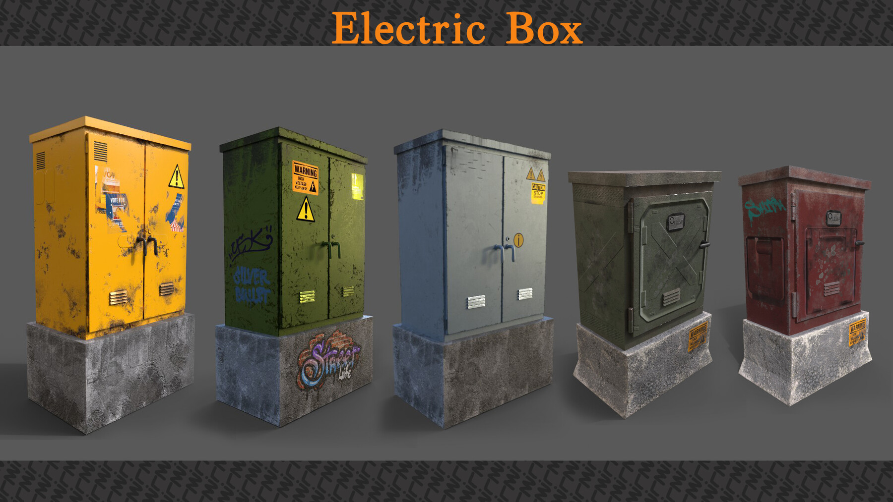 ArtStation - City Props (Low Poly) vol-1 | Game Assets