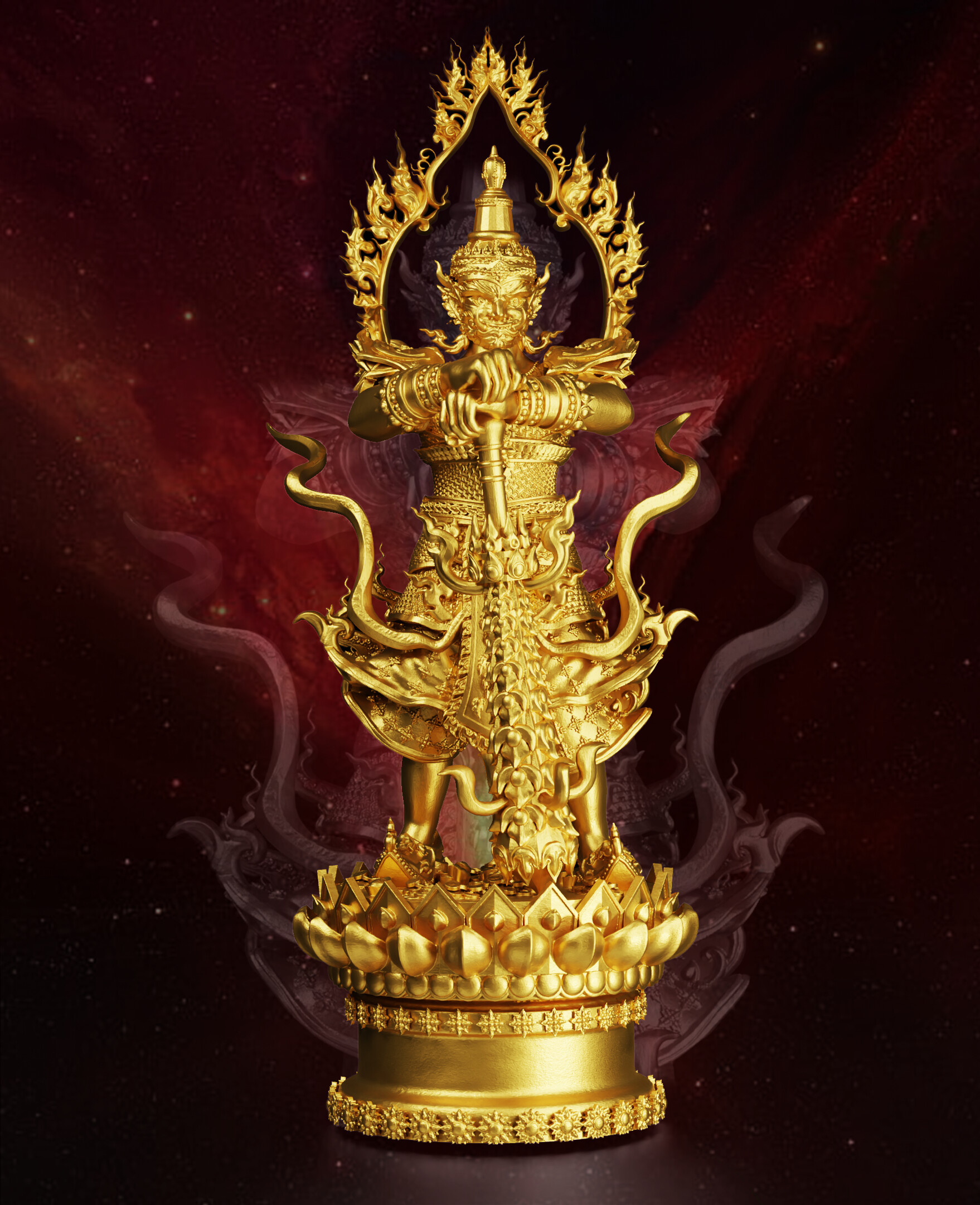 ArtStation - Tao Wessuwan 01 Thai Art for 3D print model 3D print model ...