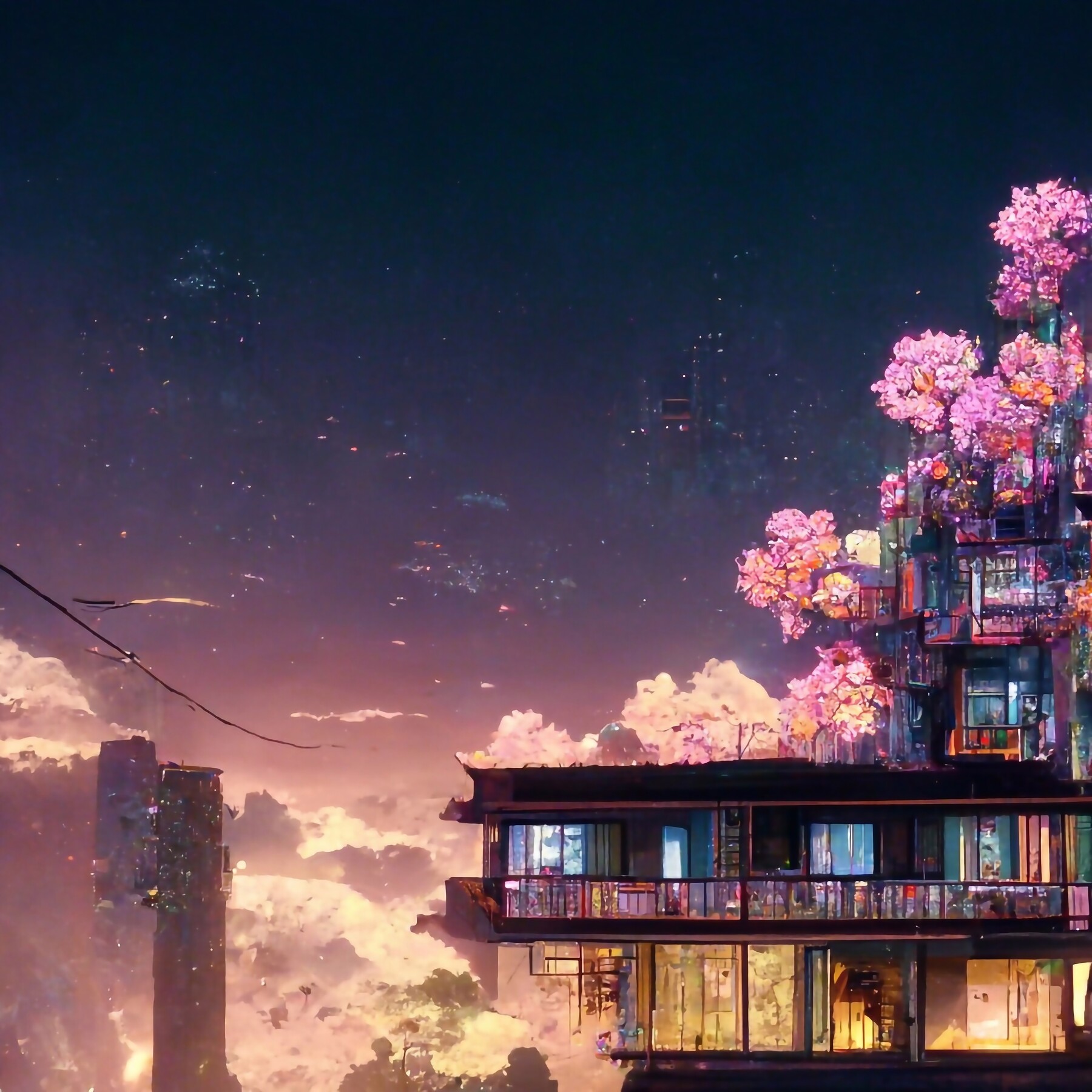 ArtStation - Anime architectural section Shinkai Makoto style | Artworks