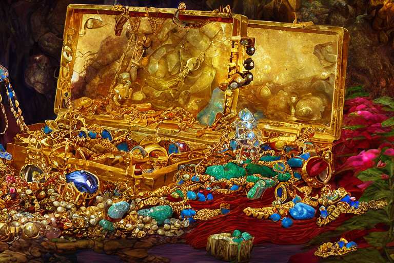ArtStation - Alibaba cave treasure chest pirate 1000 png collection ...