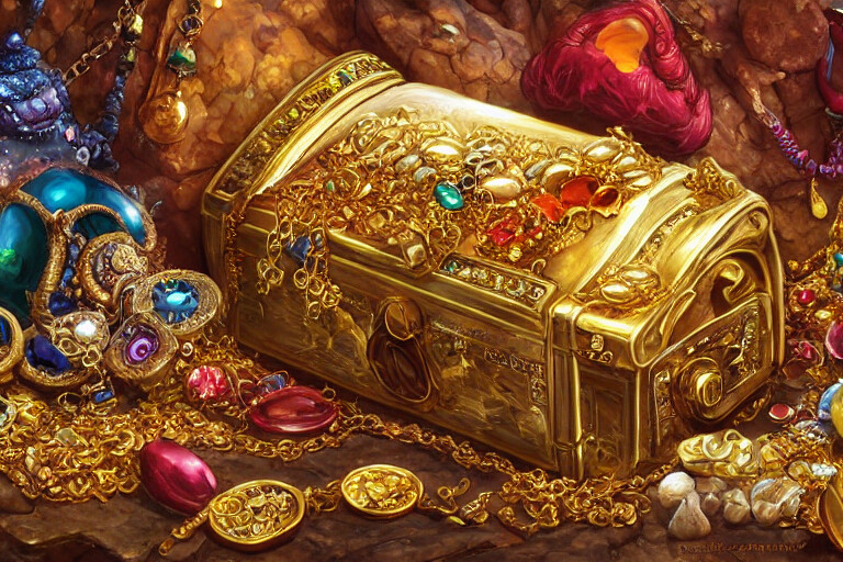 ArtStation - Alibaba cave treasure chest pirate 1000 png collection ...