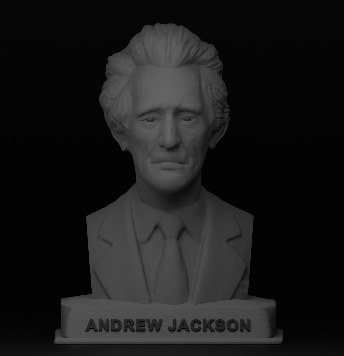 Artstation Andrew Jackson 3d Bust Resources