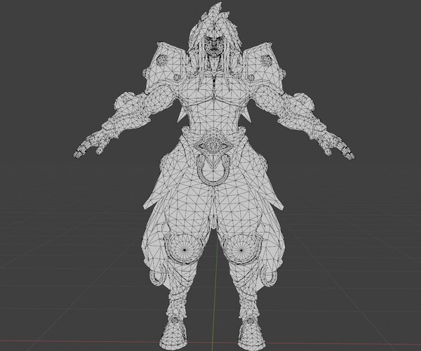 ArtStation - armour - monster - worrior - gamechar | Game Assets