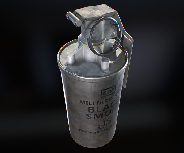 ArtStation - Defense Technology Smoke Grenade | Game Assets