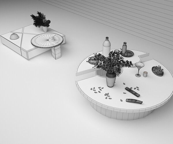 ArtStation - Coffee Table - Waiting Table - 008 | Resources
