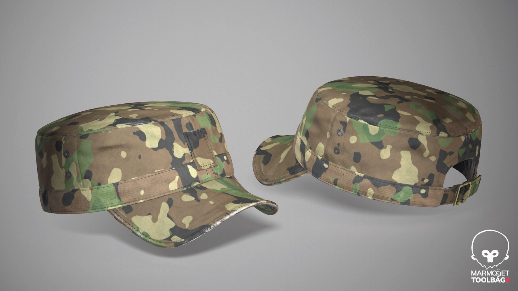 ArtStation - Military Hat - Patrol Cap | Resources