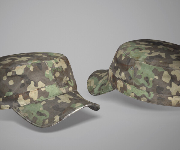 ArtStation - Military Hat - Patrol Cap | Resources