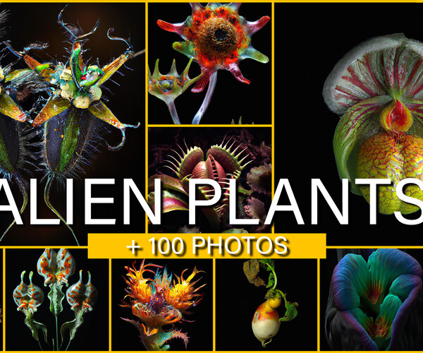 ArtStation - Alien plants : 130 IA photos | Resources