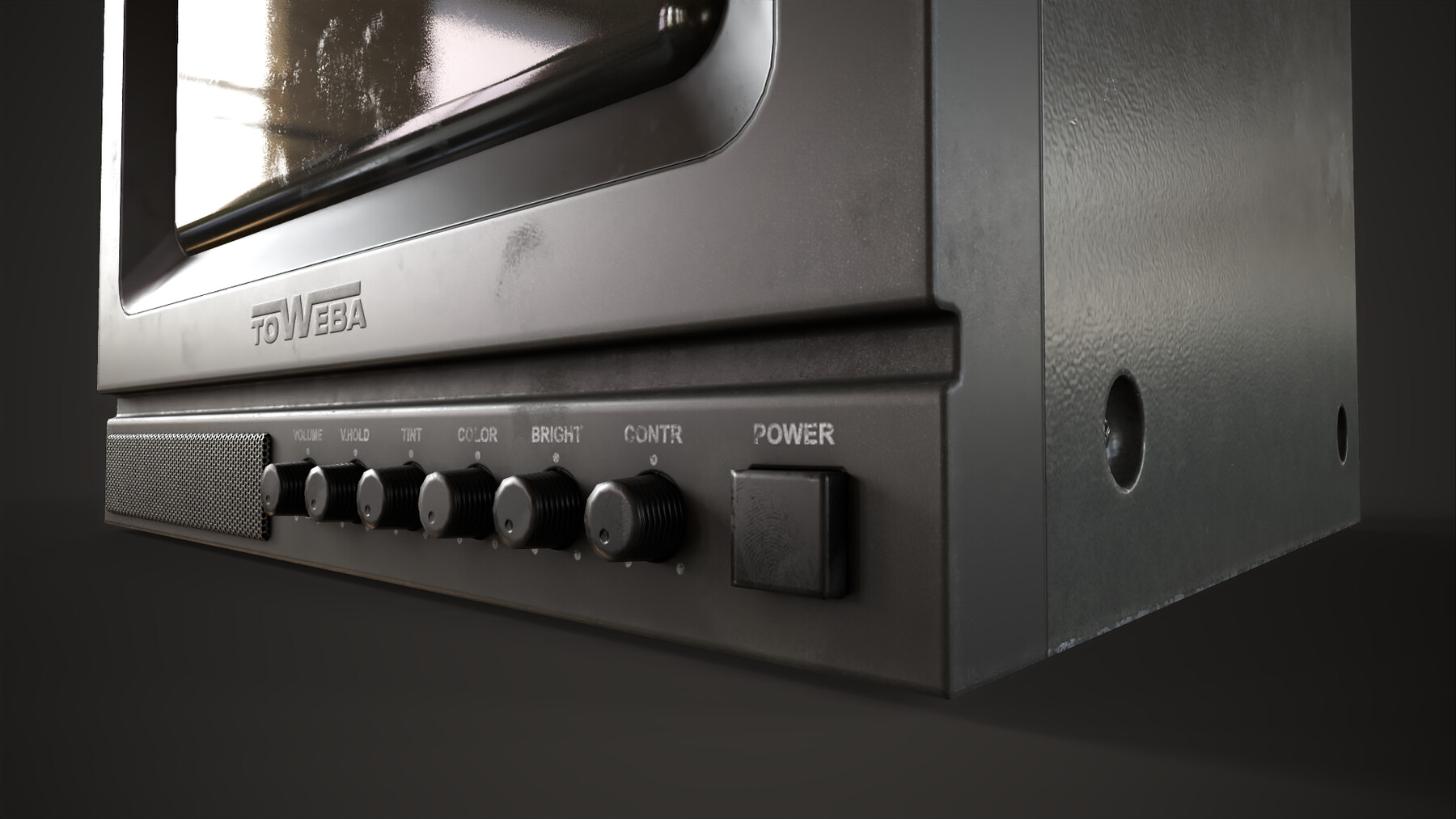 ArtStation - Portable square old TV | Game Assets