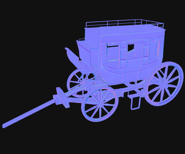 ArtStation - Stagecoach 3d Model Game Ready | Game Assets