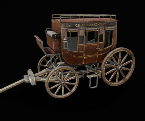 ArtStation - Stagecoach 3d Model Game Ready | Game Assets
