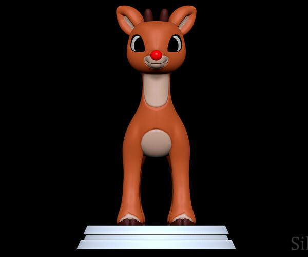 ArtStation - Rudolph the Red-Nosed Reindeer 3D print model | Resources