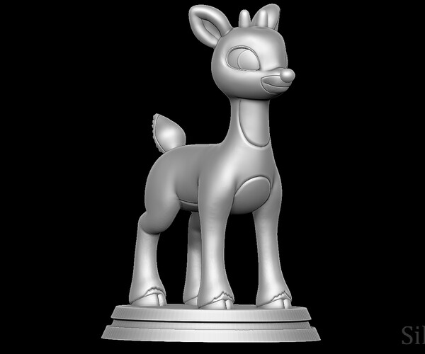 ArtStation - Rudolph the Red-Nosed Reindeer 3D print model | Resources