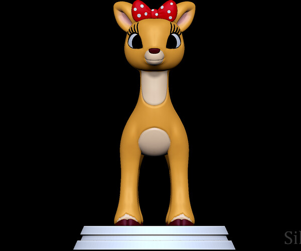 ArtStation - Clarice - Rudolph The Red Nosed Reindeer 3D print model ...