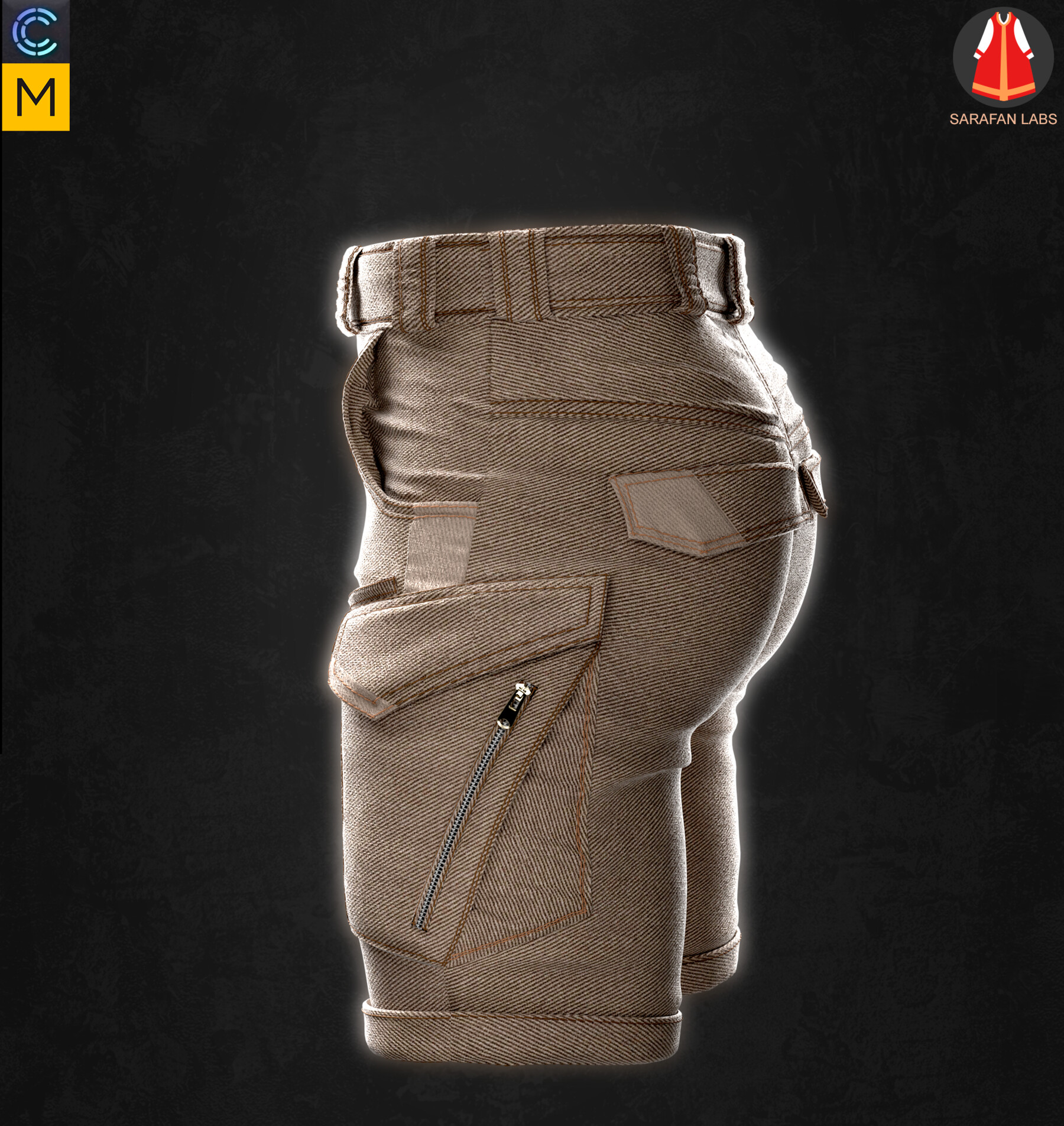 ArtStation - Men`s Shorts | Game Assets