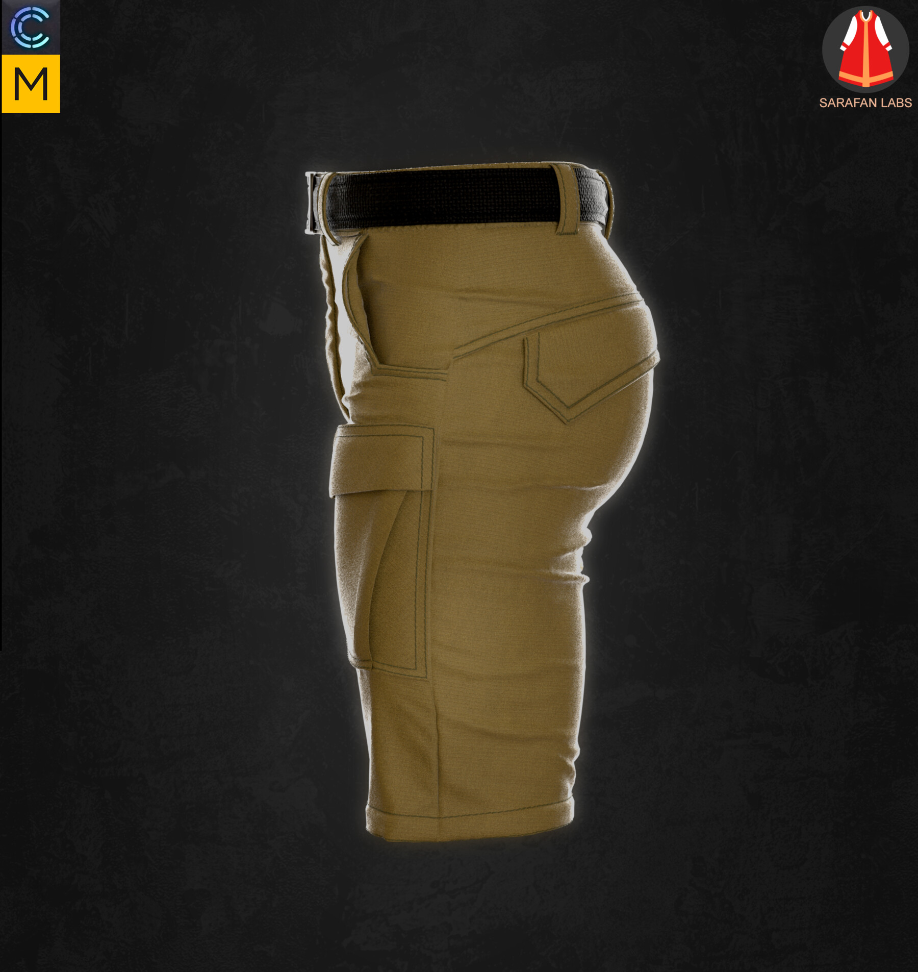 ArtStation - Men`s Shorts | Game Assets