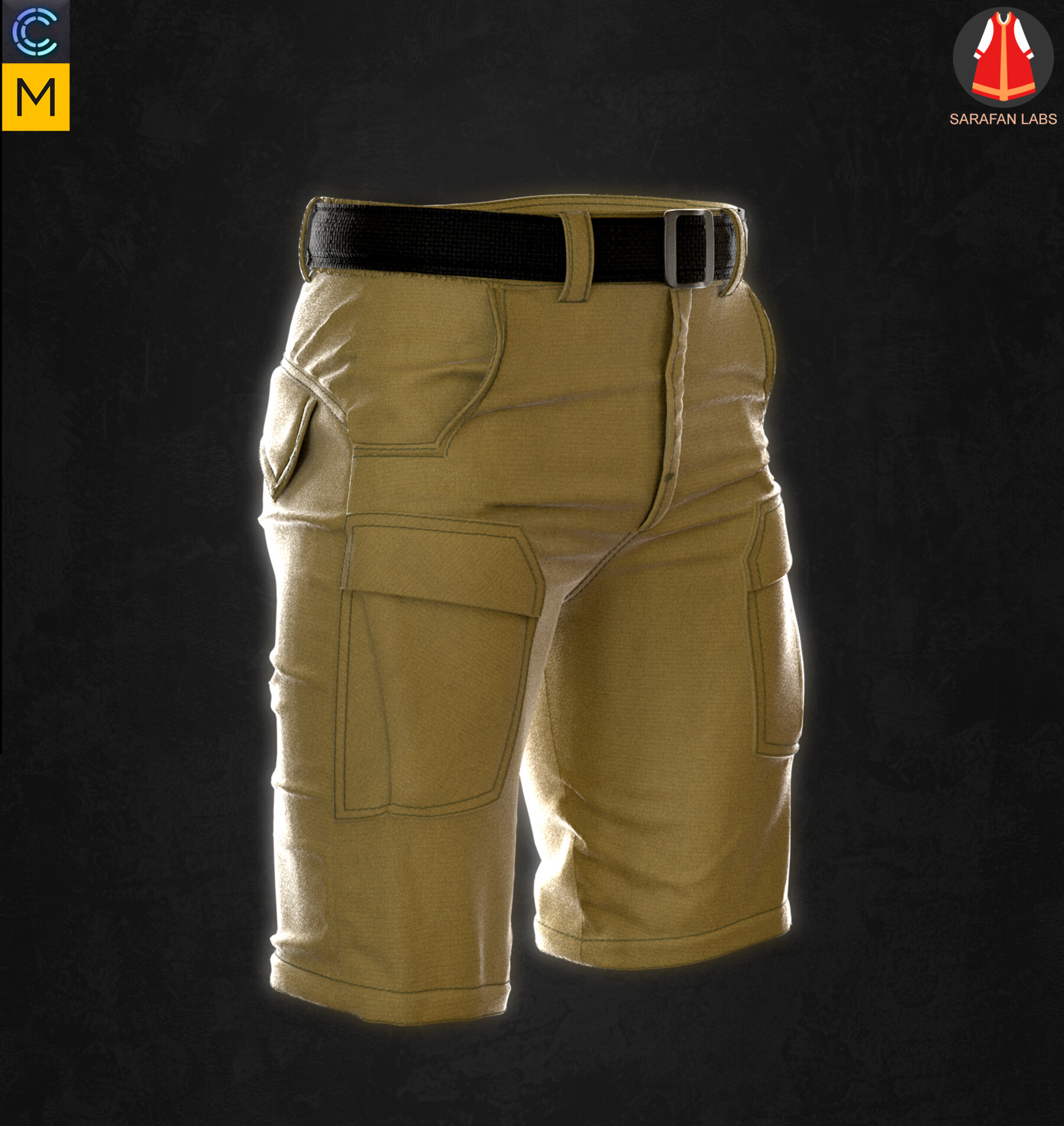 ArtStation - Men`s Shorts | Game Assets