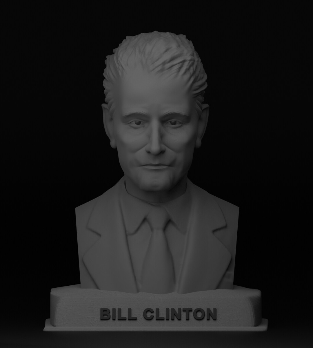 ArtStation - Bill Clinton 3d Bust | Resources